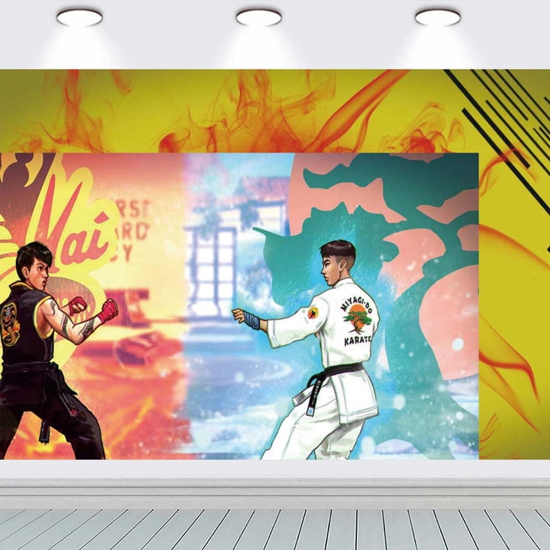 Cobra Kai Party Supplies Backdrop Banner Poster Birthday Decorations ...