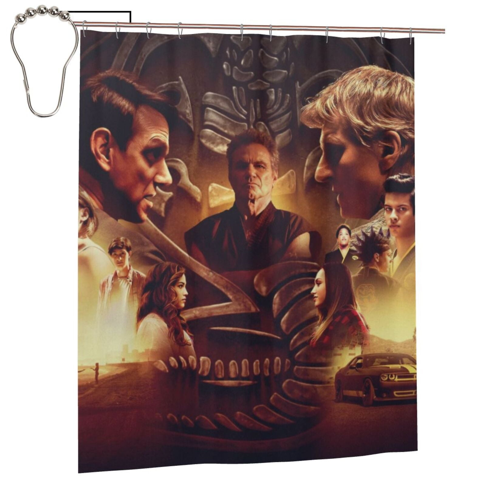 Cobra Kai Shower Curtain Bathroom Decor Polyester Fabric Waterproof ...