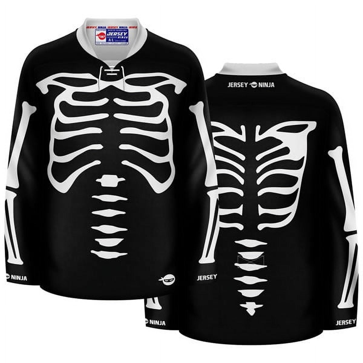 Cobra Kai Skeleton Halloween Costume Hockey Jersey - Walmart.com