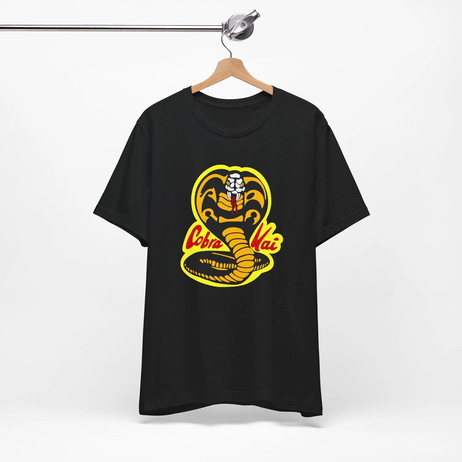 Cobra Kai Snake t-shirt, Strike First Karate Kid Parody Custom Inspired ...