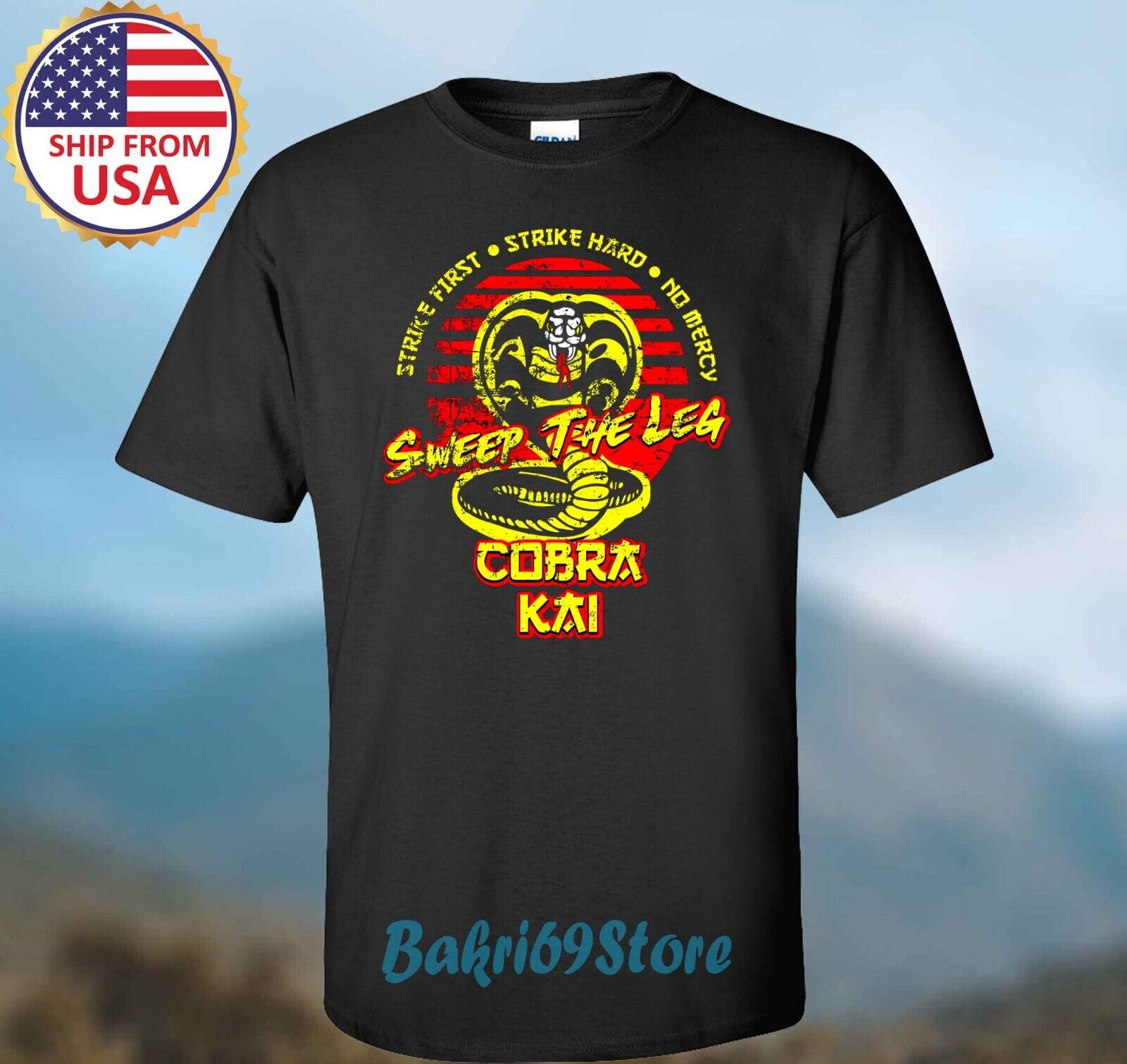Cobra Kai Sweep The Leg Men's Black T-shirt Size S-5XL - Walmart.com