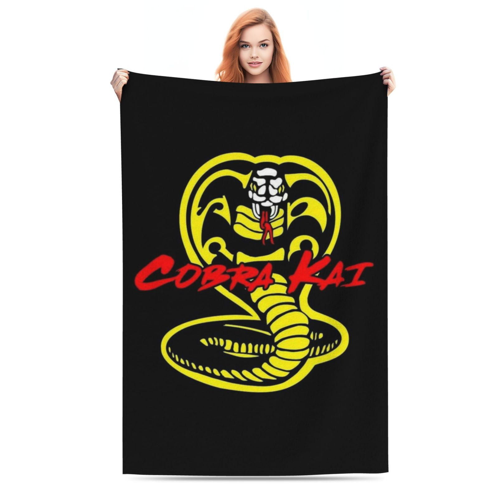 Cobra Kai Symbol Anti-pilling Flannel Blanket Soft Fleece Fuzzy Throw ...