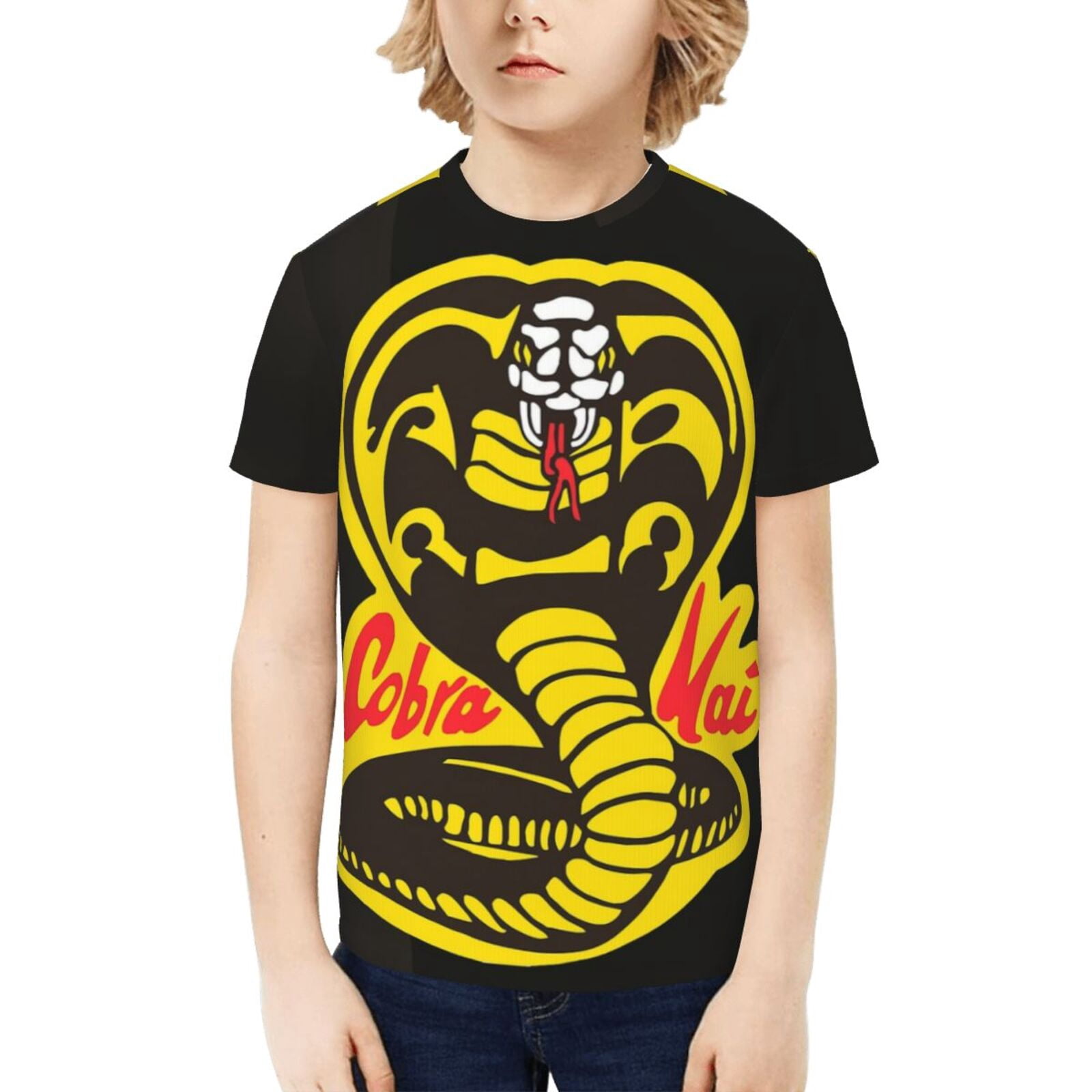 Cobra Kai T-Shirt for Boys Girls Youth, 3D Printed Graphic T-Shirts ...