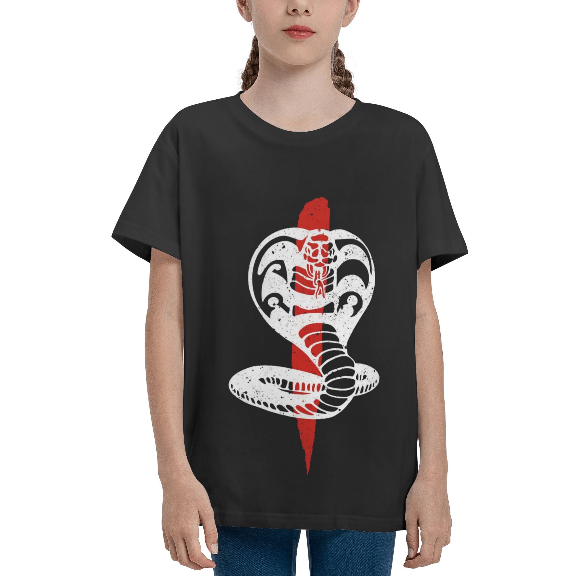 Cobra Kai T-Shirts Shorts Sleeve Cotton Graphic T Shirt for Kids Summer Casual Top Tee Shirts ...