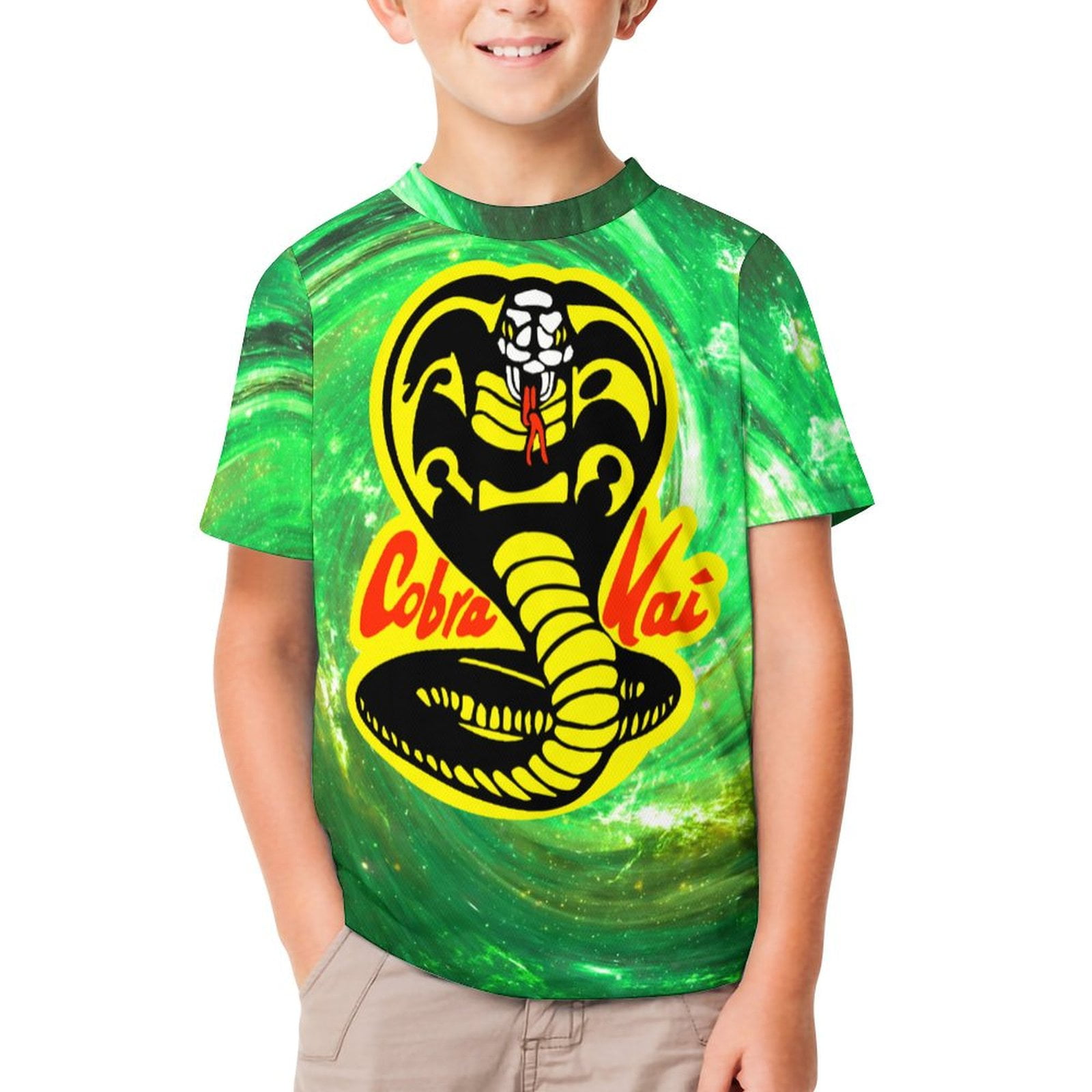 Cobra Kai T-Shirts for Boys Girls, Kids 3D Print Short Sleeve, Unisex Crew Neck Tee Shirts for ...