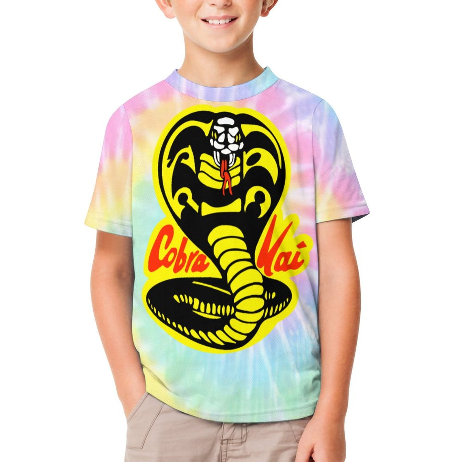 Cobra Kai T-Shirts for Boys Girls, Kids 3D Print Short Sleeve, Unisex Crew Neck Tee Shirts for ...