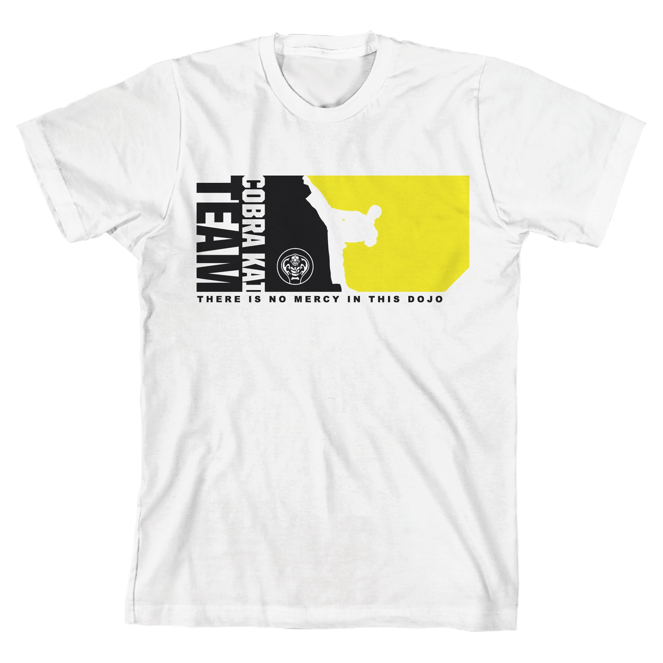 Cobra Kai Team No Mercy Dojo Youth Boy's White T-Shirt-Small - Walmart.com