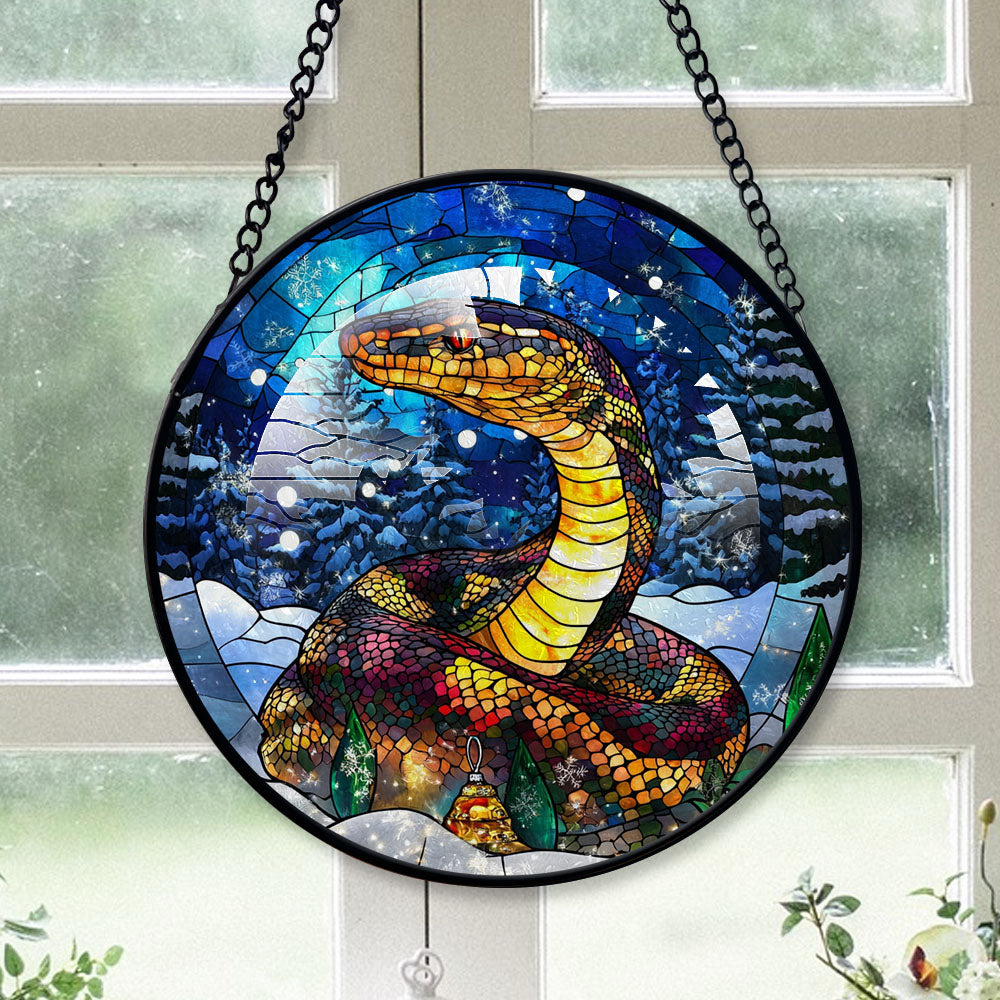 Cobra Ornament Christmas 2025, Cobra Stained Glass Window Panel ...