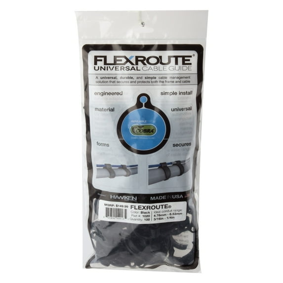 COBRA PRODUCTS CABLE GUIDE COBRA FLEXROUTE GUIDES ONLY 100pk BULK BK ...