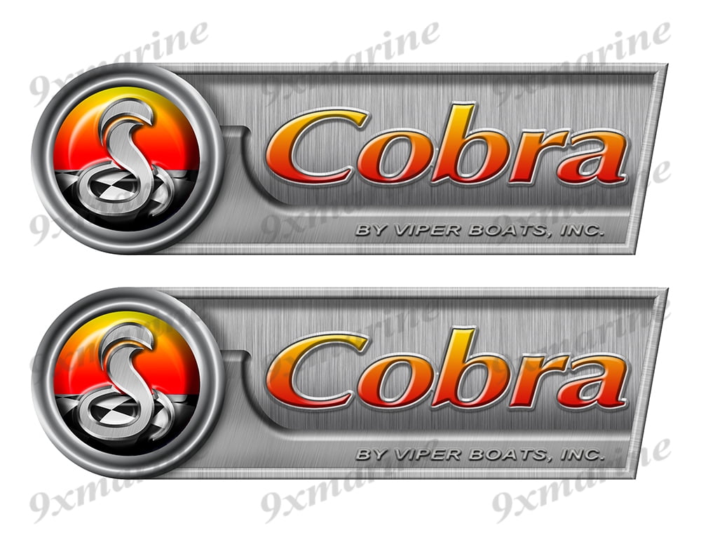 Cobra Retro Sticker set - 10"x3". Remastered Name Plate - Walmart.com