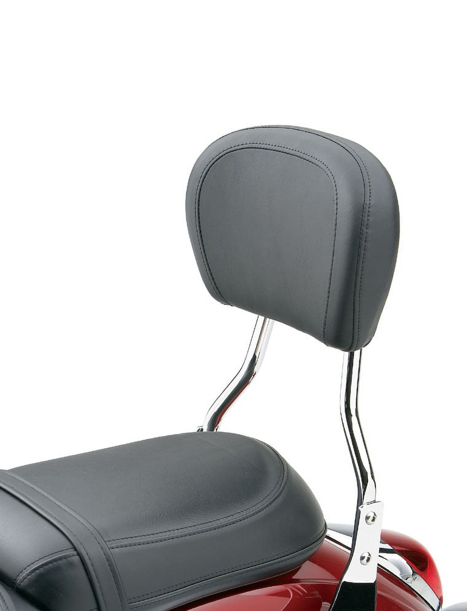Cobra Round Short 14" Chrome Sissy Bar Backrest (02-8765) - Walmart.com