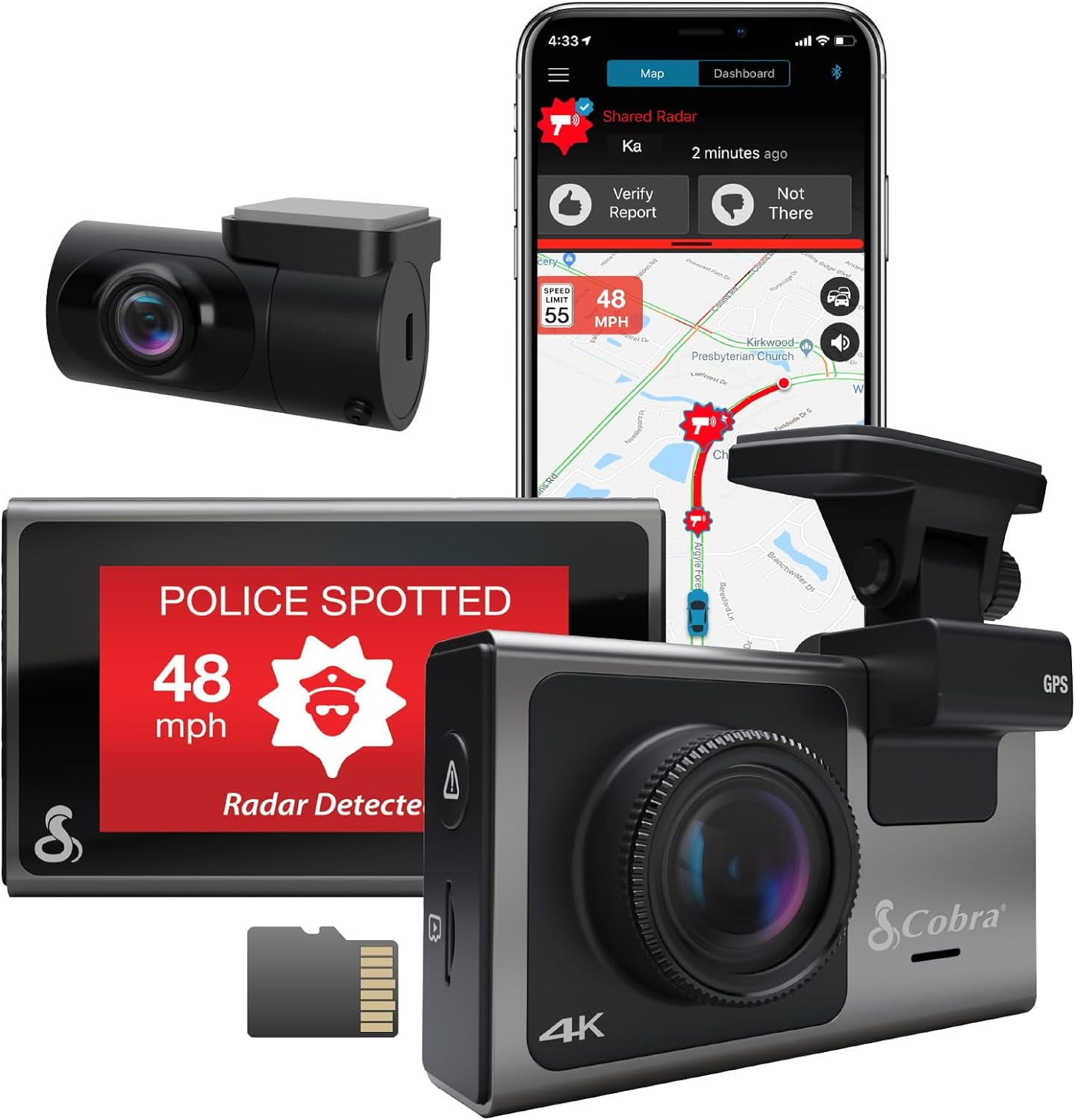 Cobra SC 400D 4K Dash Cam + Rear Cam: 3 India | Ubuy