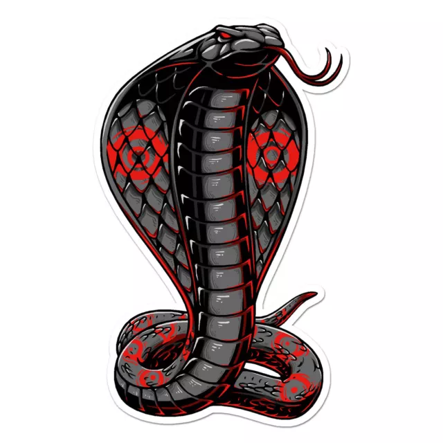 Cobra Snake Head Sticker Phone Decal Water Bottle Stickers Car Decals ...