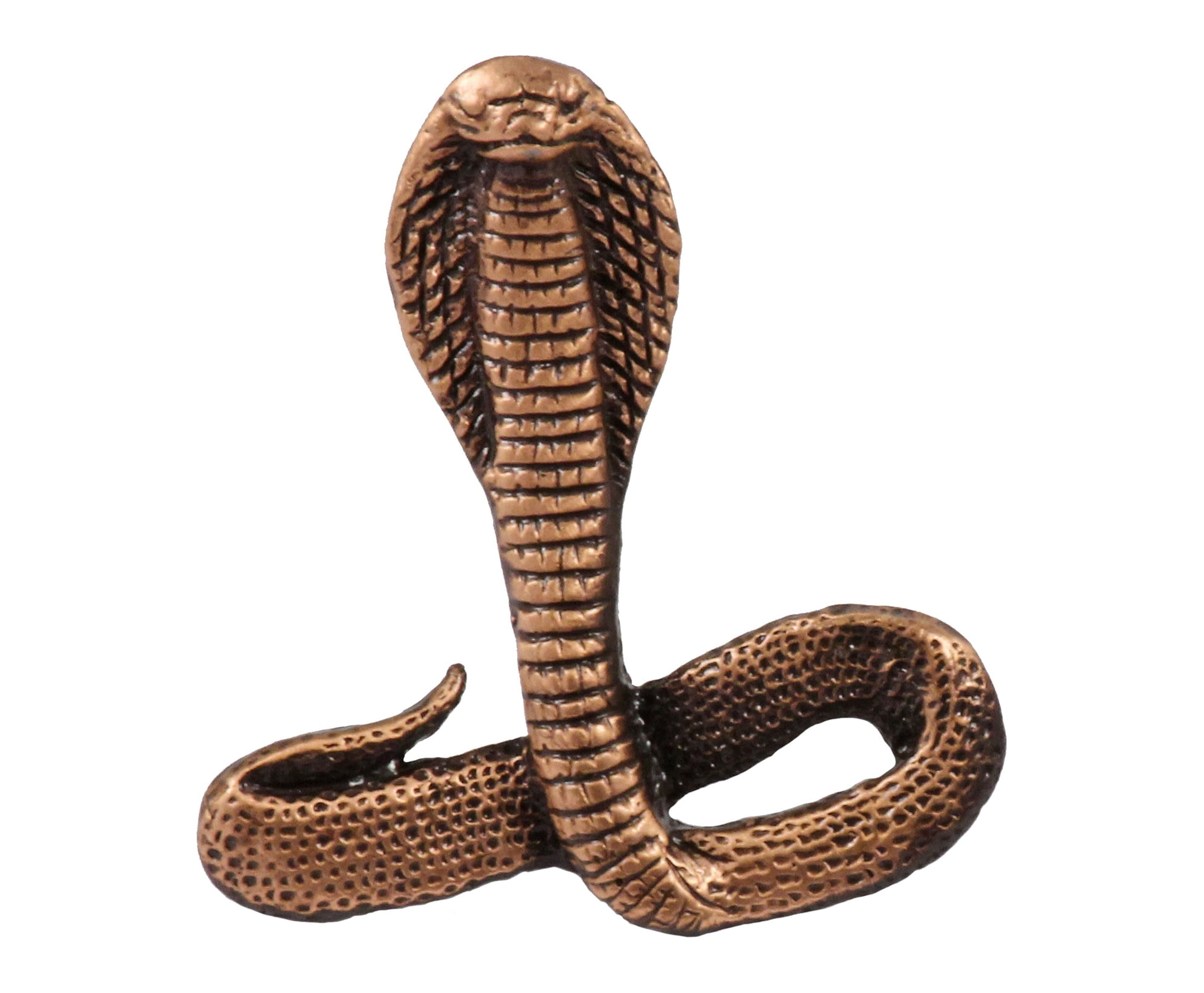 Cobra Snake Pin, Reptile, King, Copper Plated, Hat, Lapel, Brooch, Pins ...