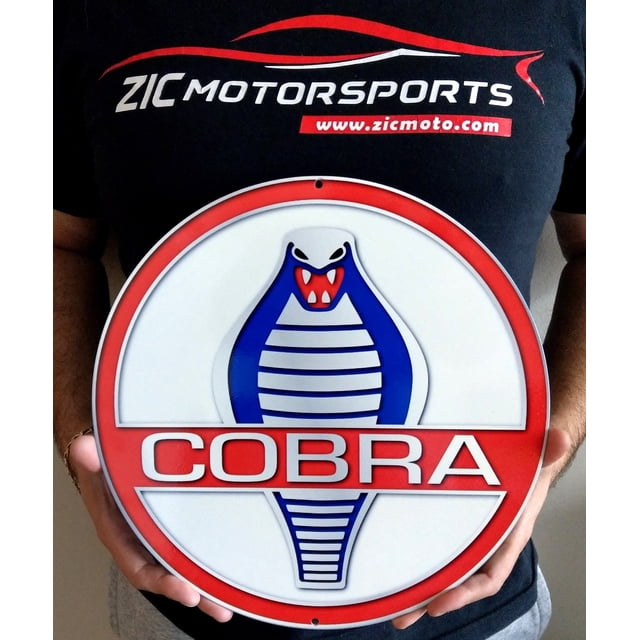 Cobra Snake Round White Background Flat Metal Sign - Walmart.com