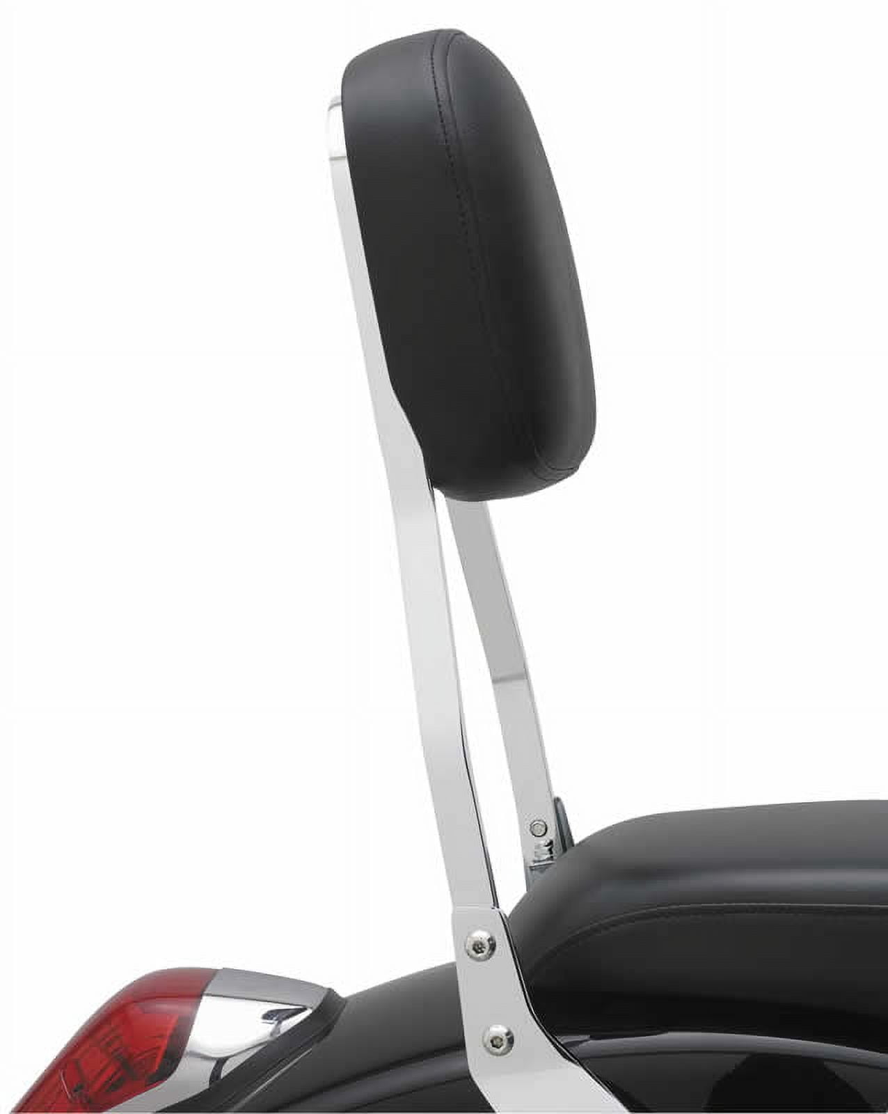 Cobra Square Short 14" Chrome Sissy Bar Passenger Backrest (02-5765 ...