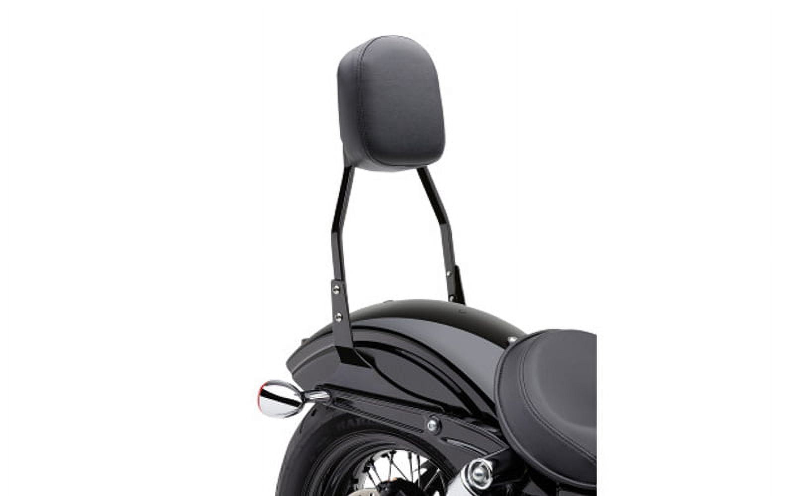 Cobra Square Standard 17" Black Sissy Bar Passenger Backrest (602-1151B ...