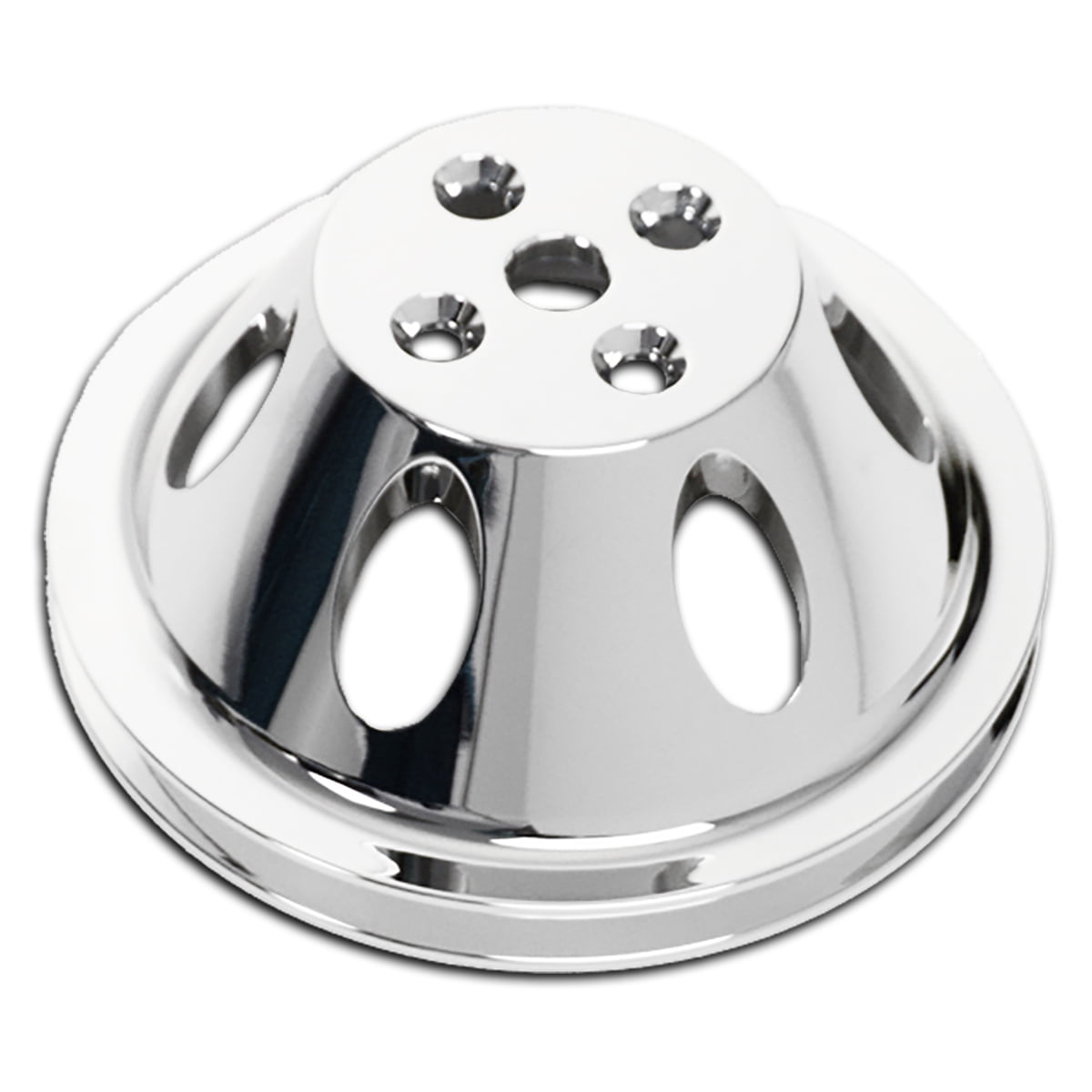 Cobra-Tek- CBK-HZ-9236-PO- Short Steel Valve Covers Orange- Chrome Works With Compatible 1965 ...