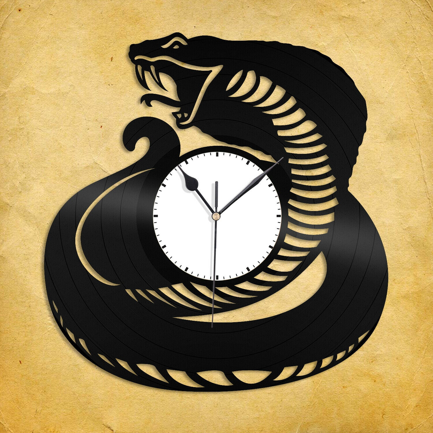 Cobra Vinyl Wall Clock Record Animal Lovers Unique Gift Home Office ...