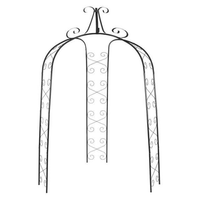 "CobraCo 106"" Tall Metal Outdoor Garden Arch, 3-Sided Gothic Steel ...