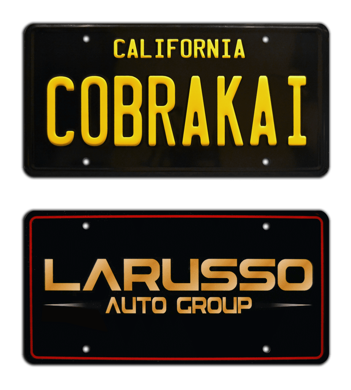 Cobrai Kai | COBRA KAI + LARUSSO | Metal Replica Prop License Plate ...