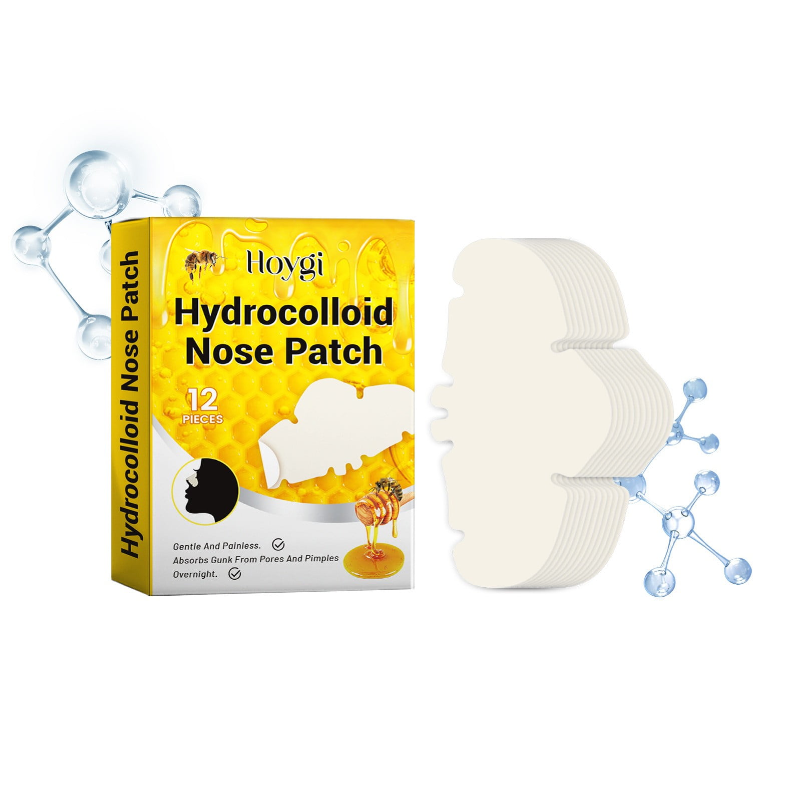 Cobrcref Hydrocolloid Nose Plasters For Nose Pores Pimples Zits Oil