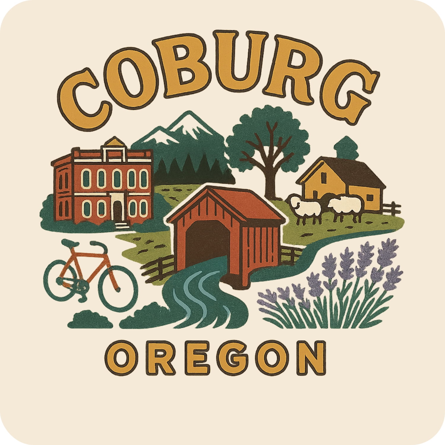 Coburg Oregon Keepsakes Souvenir Vinyl Sticker – Destination Travel ...