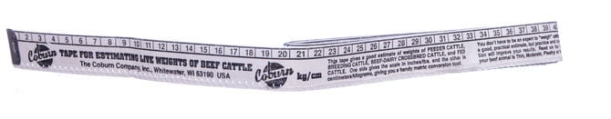 Coburn Beef Stock Weigh Tape, 108" - Walmart.com
