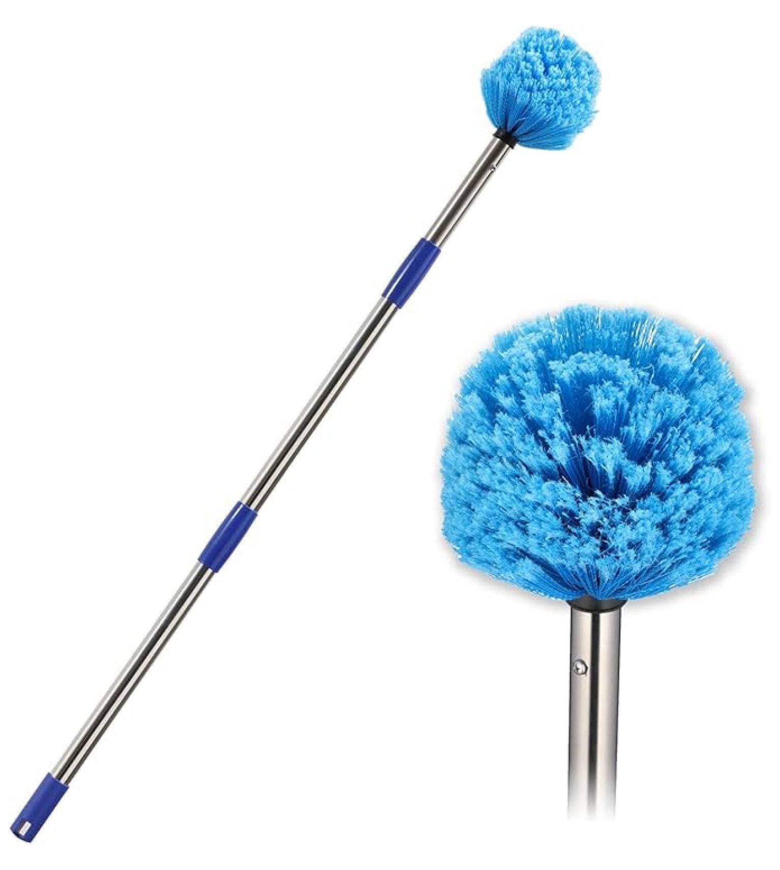 Cobweb Duster with Extension Pole, 8 FT Dusters for Cleaning, Spider ...