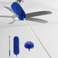 Cobweb Duster with Extension Pole, Ceiling Cob Web Cleaner Kit with 2 ...