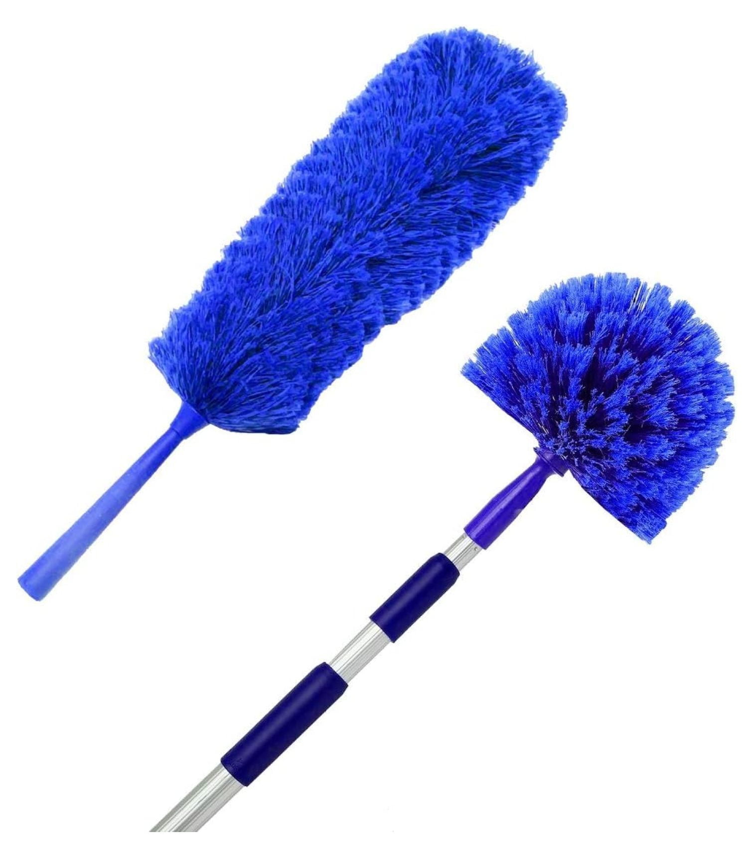 Cobweb Duster with Extension Pole, Plus Size Microfiber Ceiling Fan Duster Extendable 20 feet ...