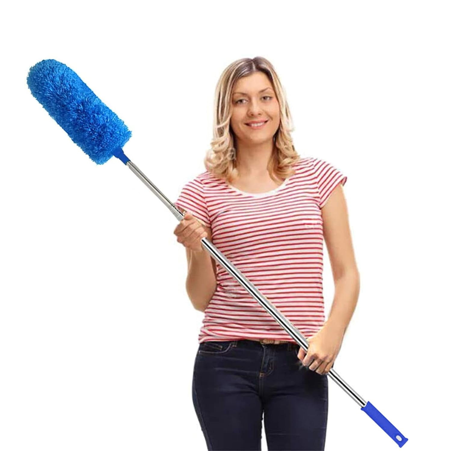 Cobweb Duster with Extension PoleStainless Steel Extra Long 100 inches ...