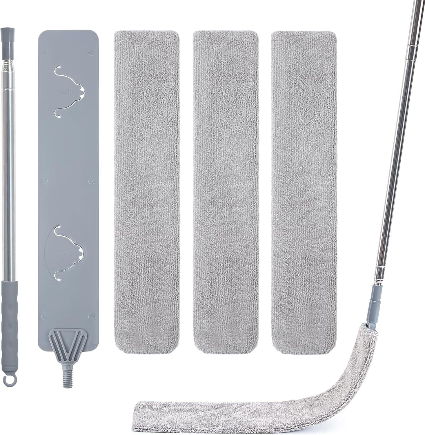 Cobweb Duster with Extension Pole, Spider Web Brush & Ceiling Cleaning ...
