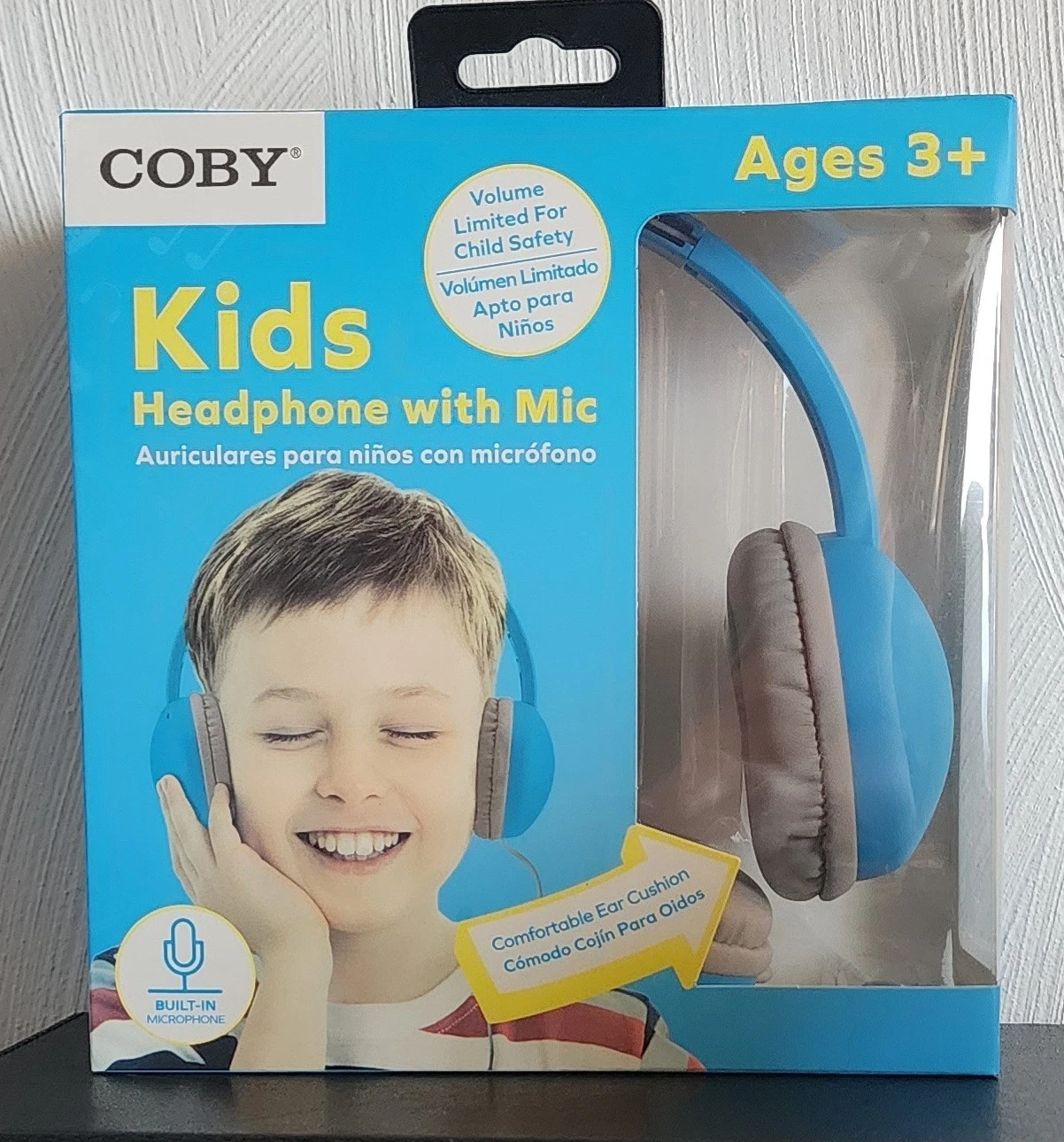 Coby Color Blue Kids Headphones Ages 3+ New - Walmart.com