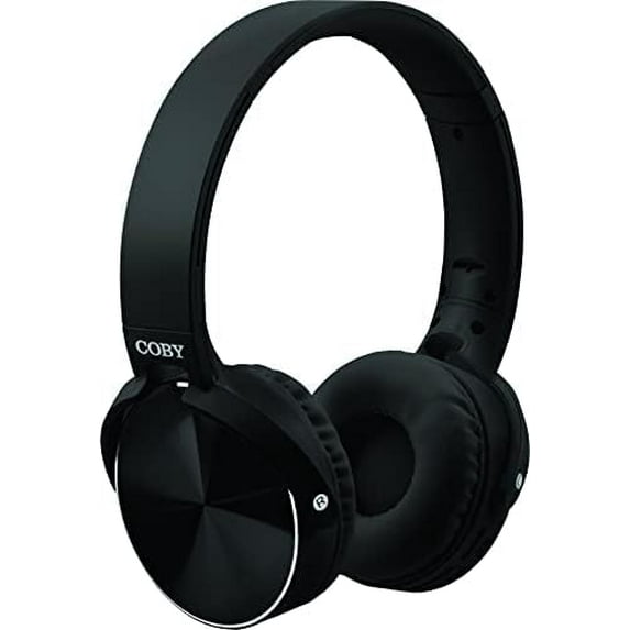 Coby Folding Metal Bluetooth Headphones, Foldable Over-Ear Headphones ...