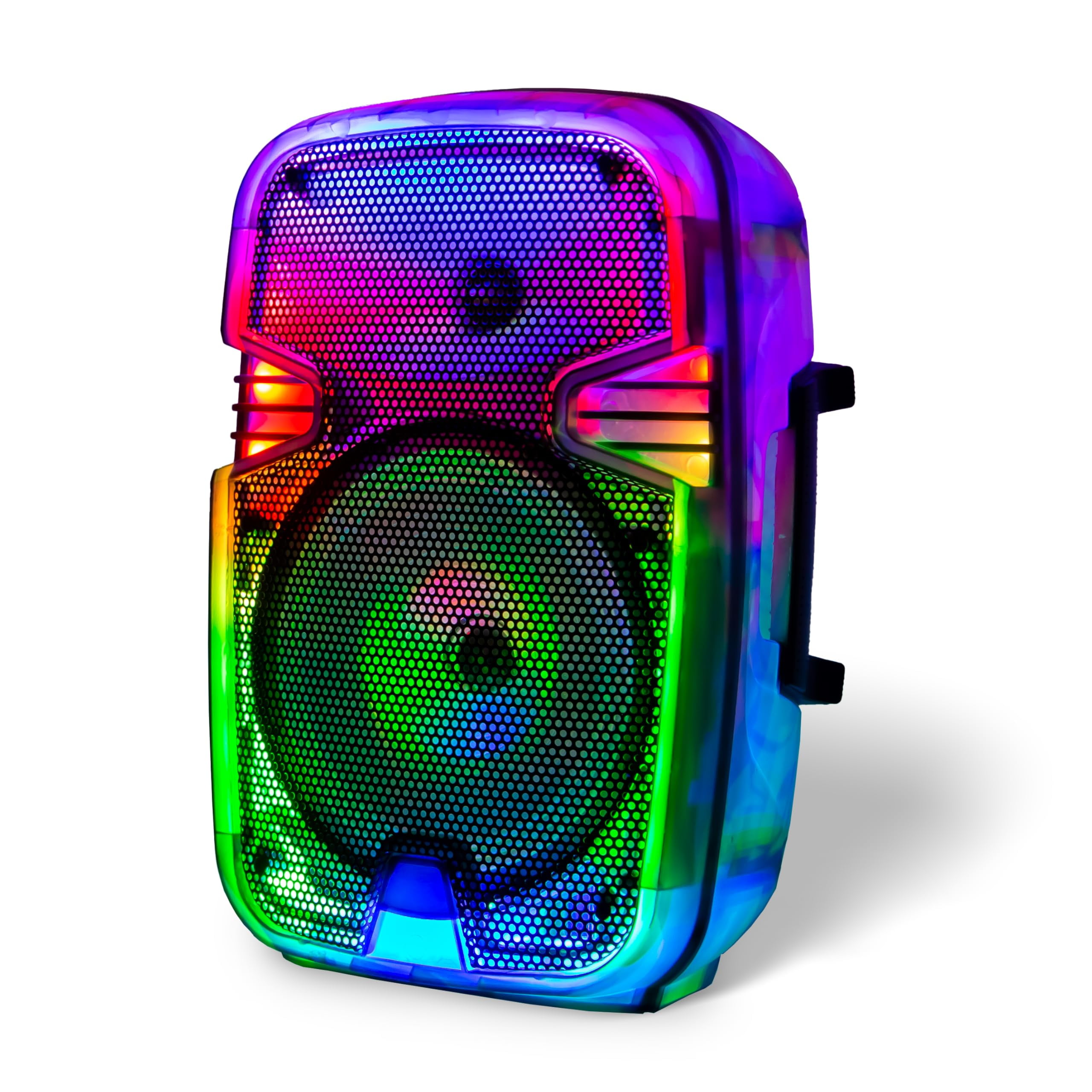 Coby Light-Up Bluetooth Speaker, Wireless Portable Speaker with Full ...