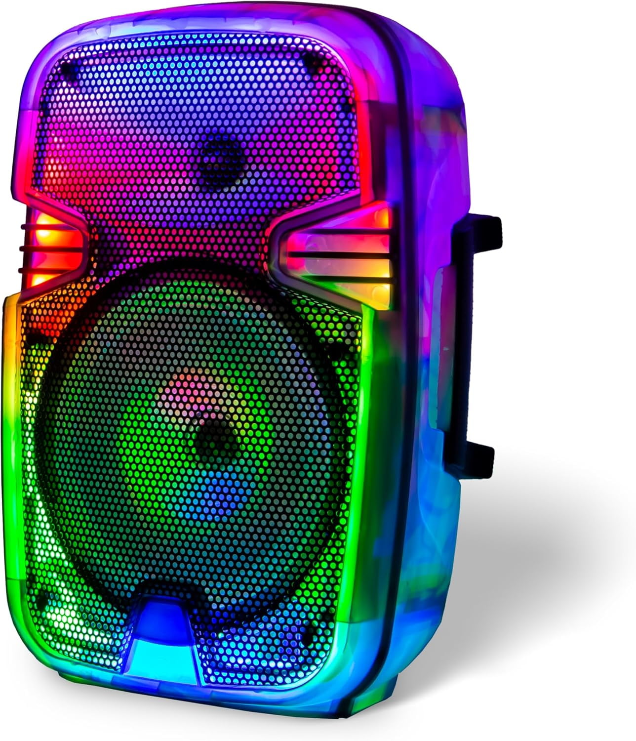 Coby Light-Up Bluetooth Speaker, Wireless Portable Speaker with Full ...