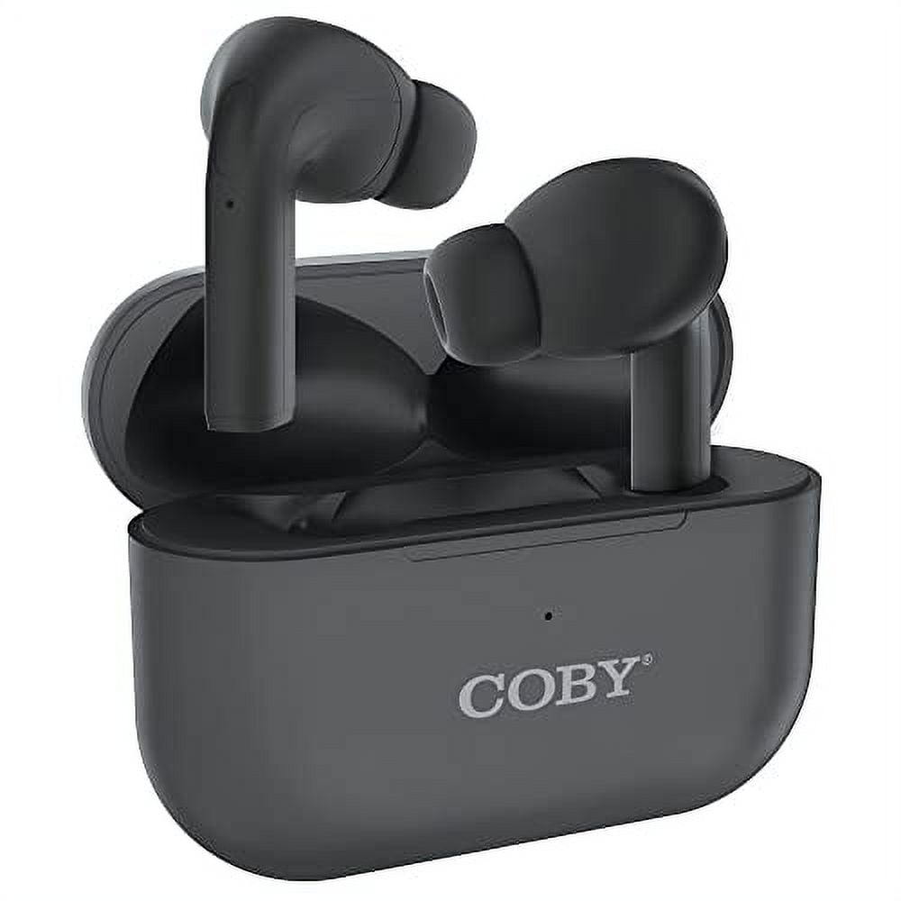 Coby True Wireless Earbuds with Charging Case, Black, 1 Ct, 6 Pack ...