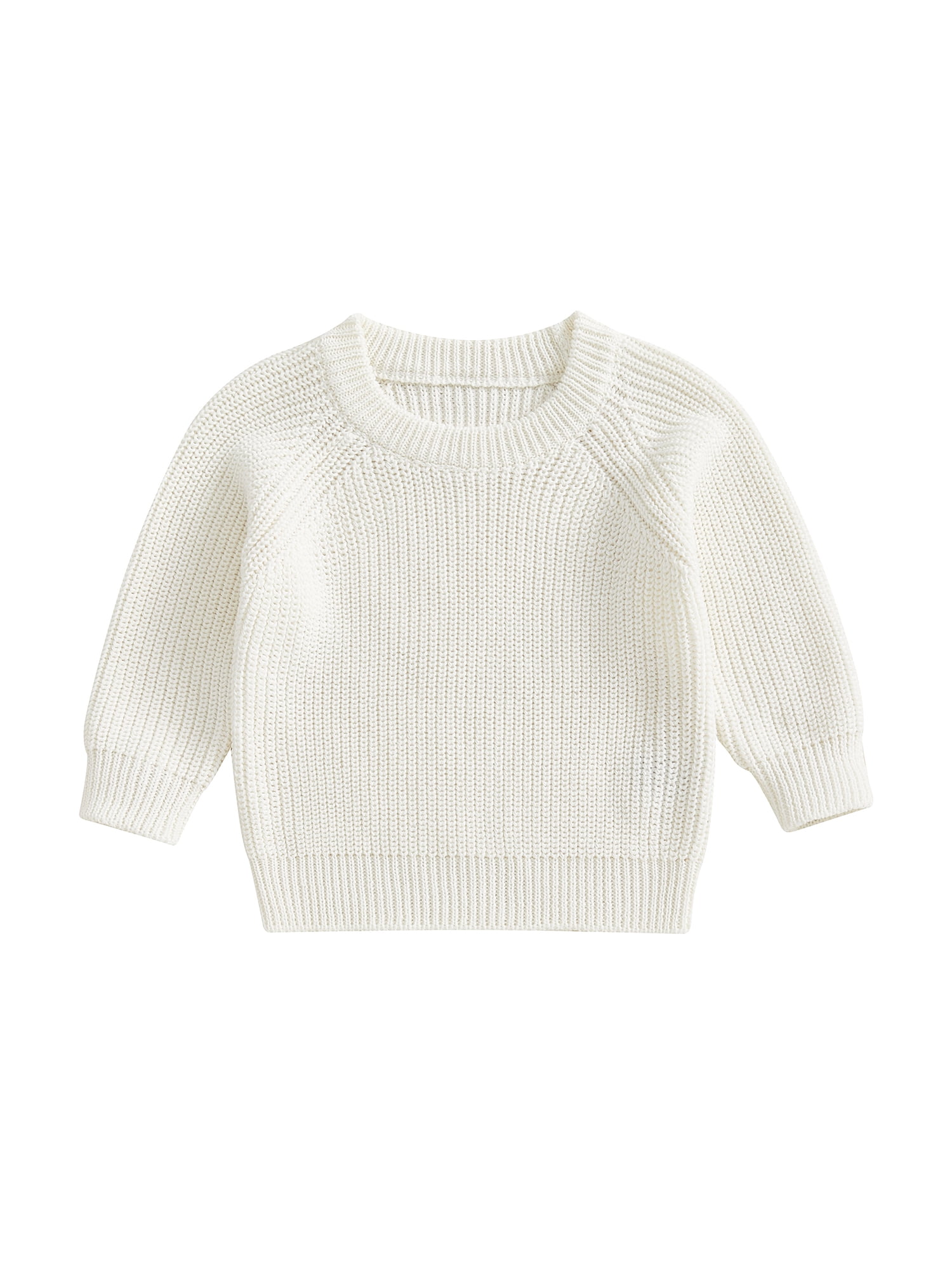 CocMouse Baby Knit Sweaters Long Sleeve Round Neck Solid Color ...