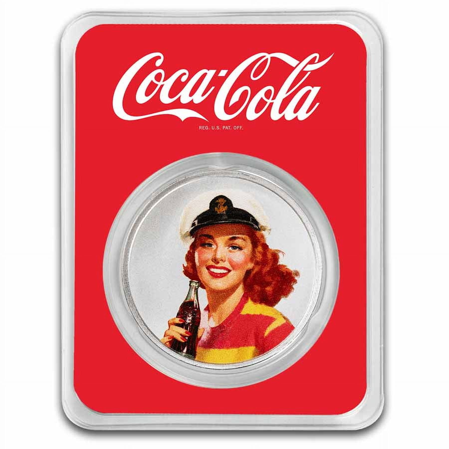 Coca-Cola® 1 oz Silver Colorized Round Bathing Beauties: Red Head ...