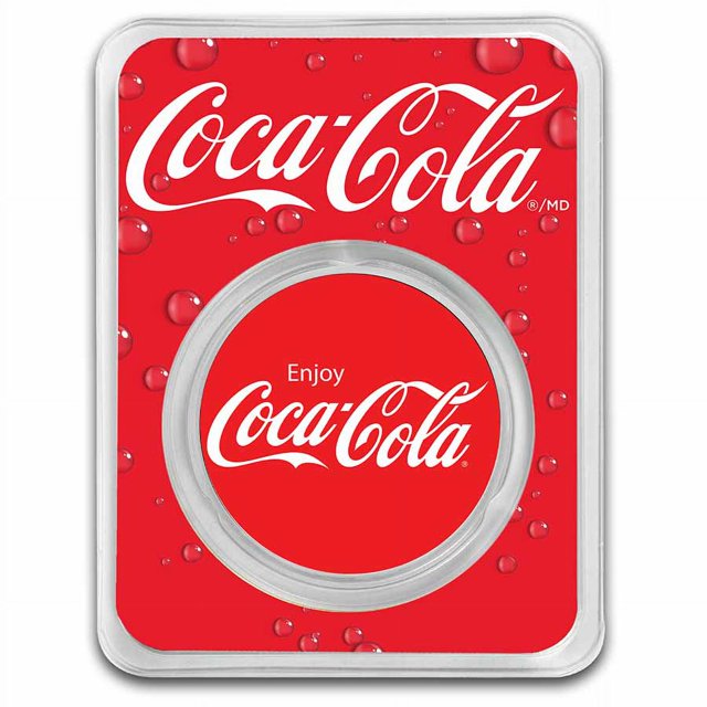 Coca-Cola® 1 oz Silver Colorized Round (Classic) - Walmart.com