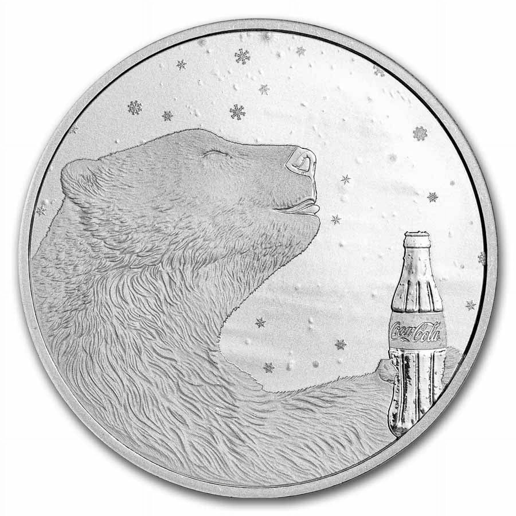 Coca-Cola® 1 oz Silver Polar Bear Round - Walmart.com