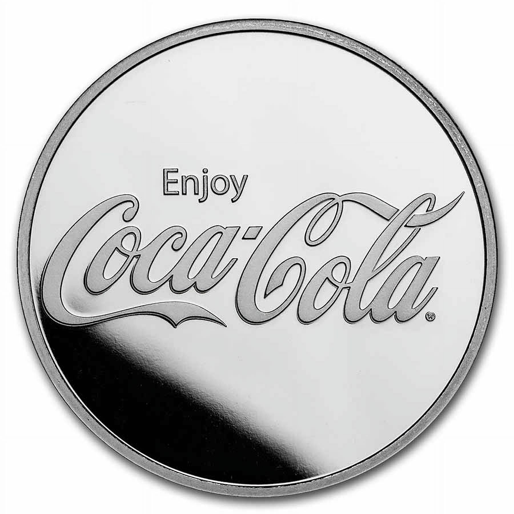 Coca-Cola 1 oz Silver Struck Round, .999 Fine Silver, Coke Bottle ...