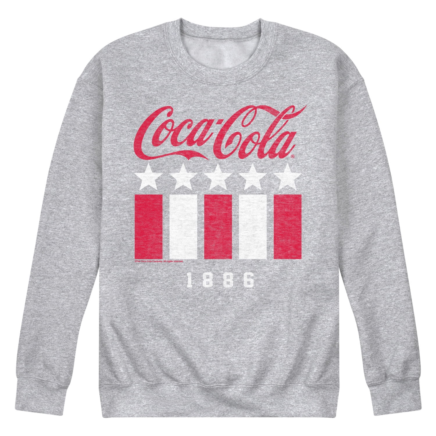 Coca-Cola - 1886 Stars Stripes - Men's Crew Neck Fleece Pullover ...