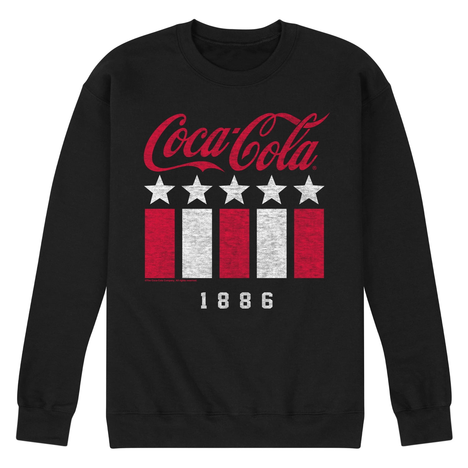 Coca-Cola - 1886 Stars Stripes - Men's Crew Neck Fleece Pullover ...