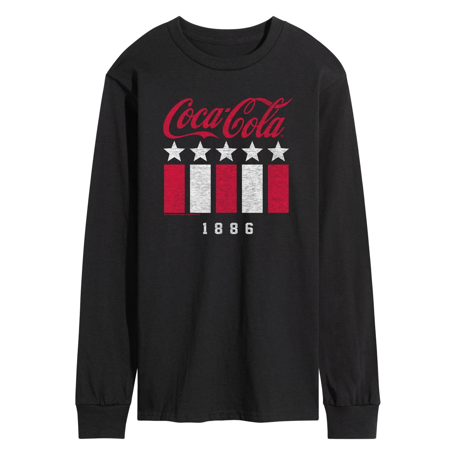 Coca-Cola - 1886 Stars Stripes - Men's Long Sleeve T-Shirt - Walmart.com
