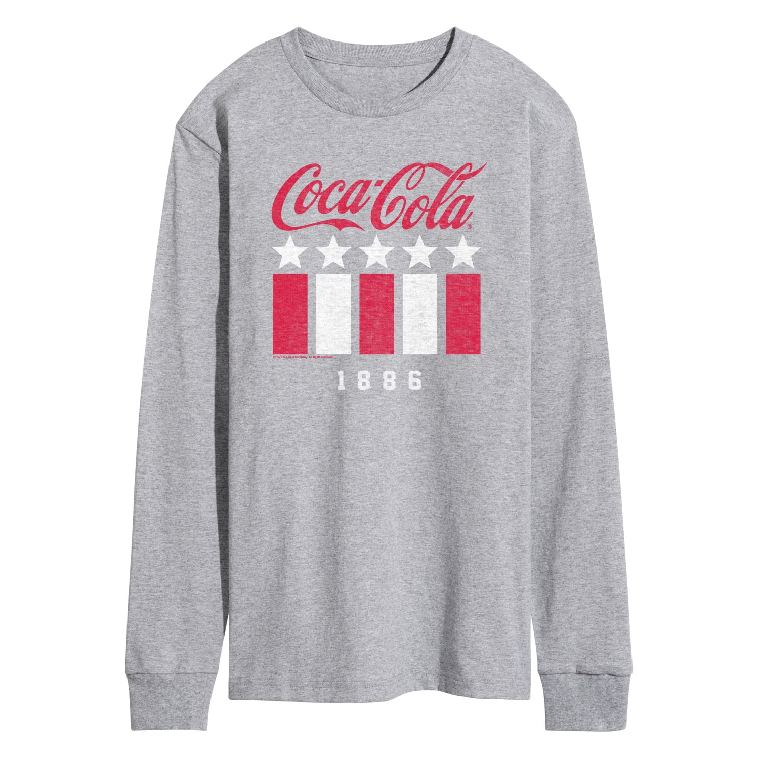 Coca-Cola - 1886 Stars Stripes - Men's Long Sleeve T-Shirt - Walmart.com