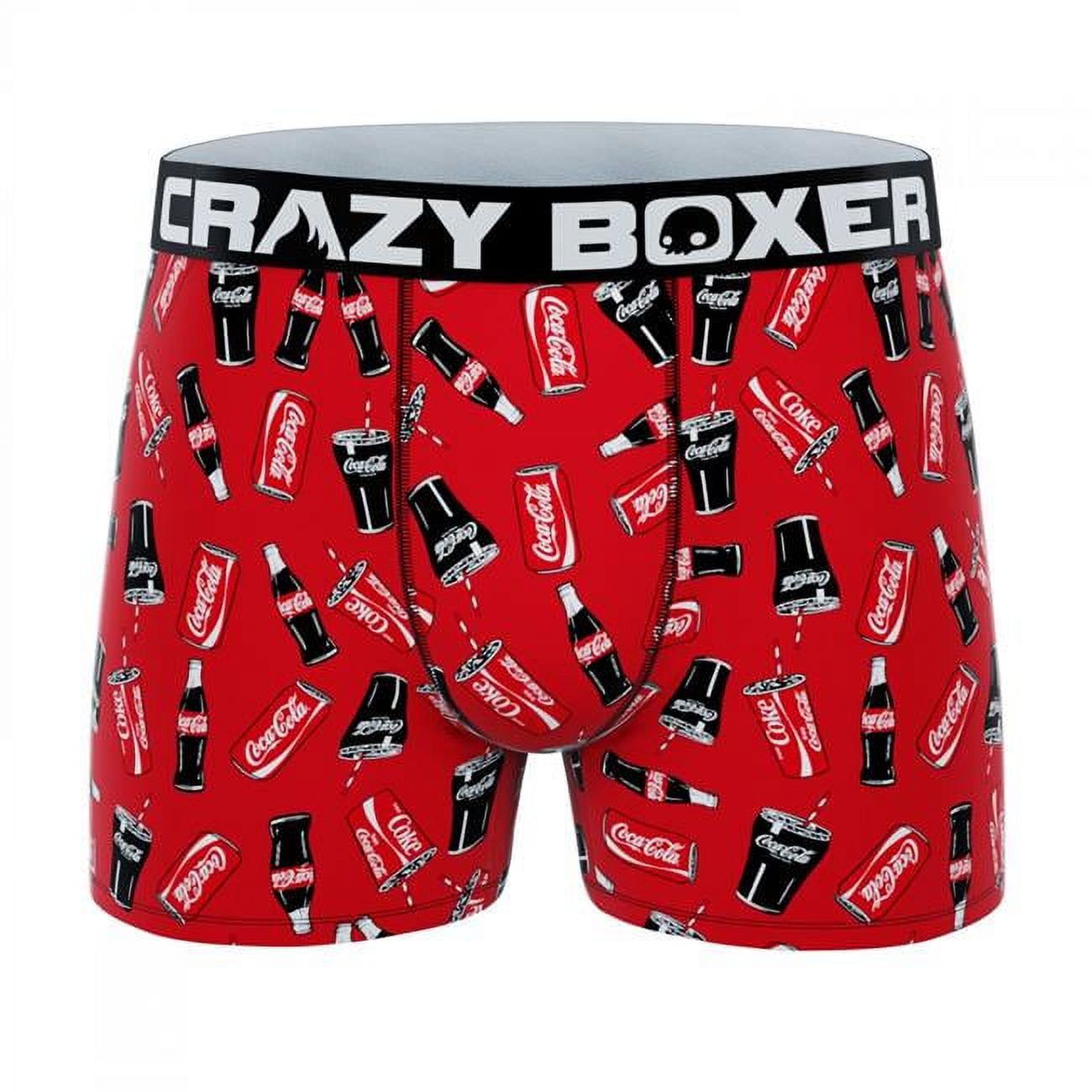Coca-Cola 857750-xlarge-40 Coca-Cola Cans & Bottles Mens Crazy Boxer ...