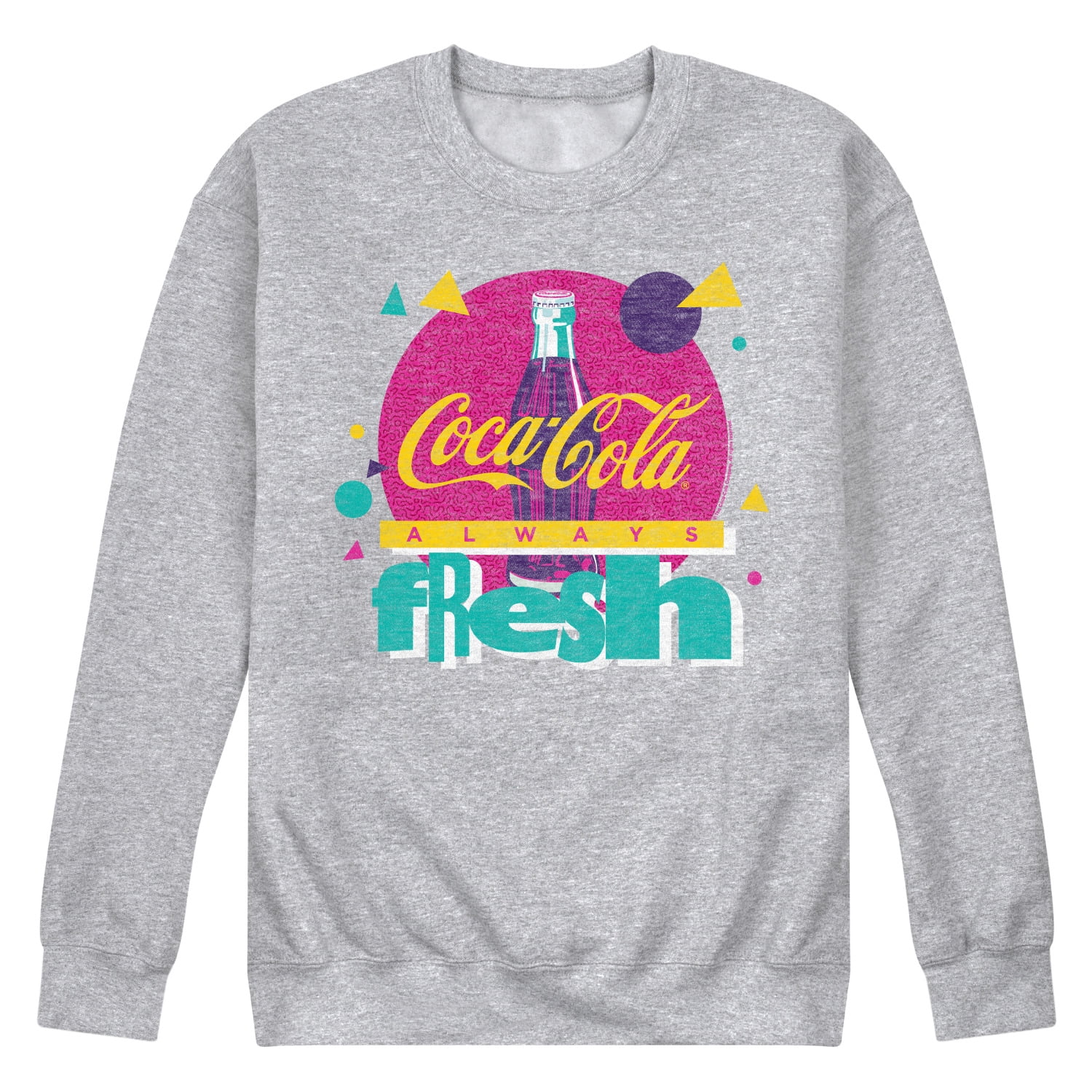 Coca-Cola - 90's Retro - Always Fresh - Men's Crew Neck Fleece Pullover ...