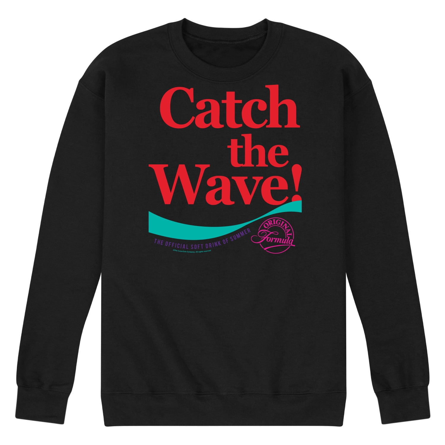 Coca-Cola - 90's Retro - Catch the Wave - Men's Crew Neck Fleece ...
